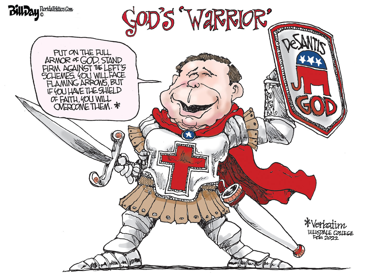 God’s Warrior, A Cartoon by Award-Winning Bill Day | Smart City Memphis