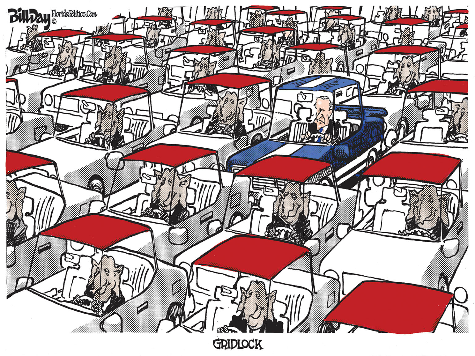 Gridlock, A Cartoon By Award-Winning Bill Day | Smart City Memphis