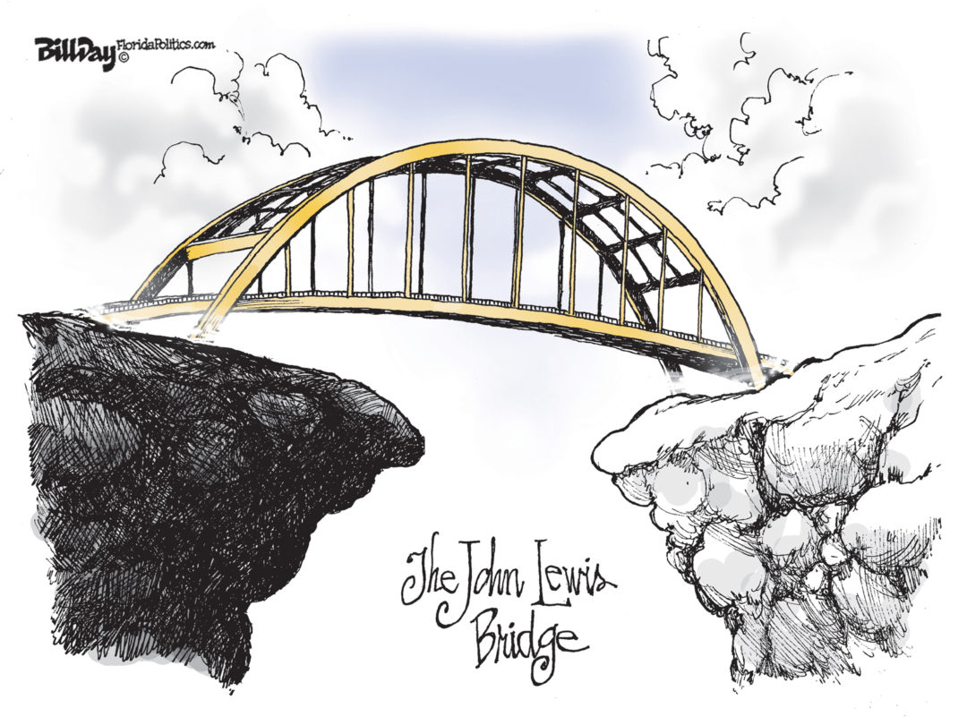 The John Lewis Bridge, A Cartoon By Award-Winning Bill Day | Smart City ...