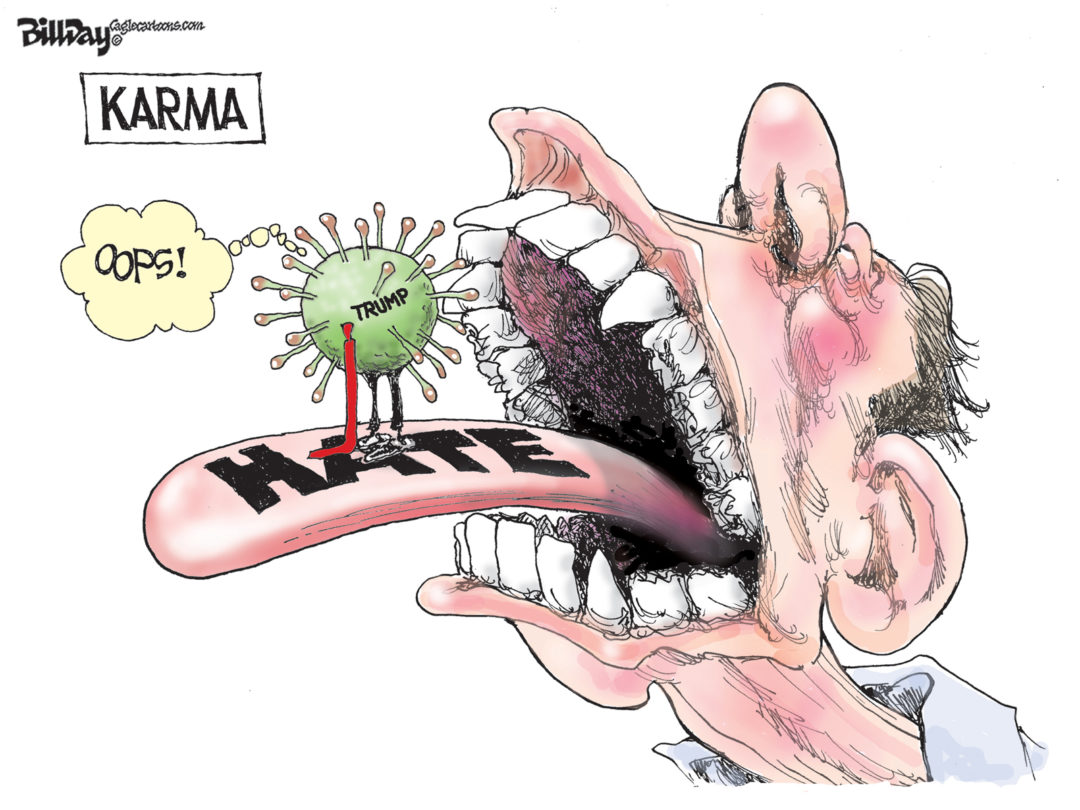 COVID Karma, A Cartoon by Award-Winning Bill Day | Smart City Memphis