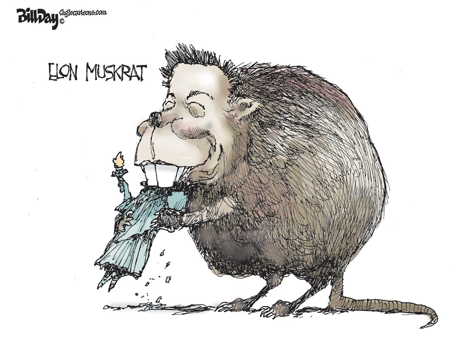 Elon Muskrat: A Cartoon by Award-Winning Bill Day | Smart City Memphis